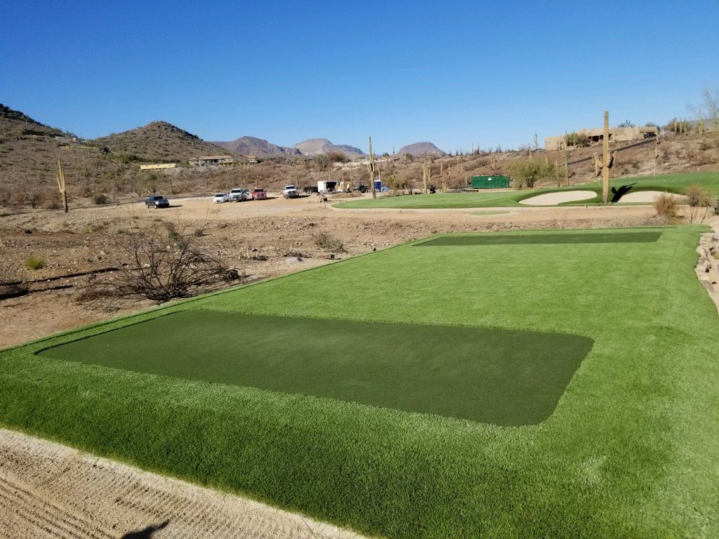 Artificial Grass Tee Line, Driving Range & Tee Box Design & Installation