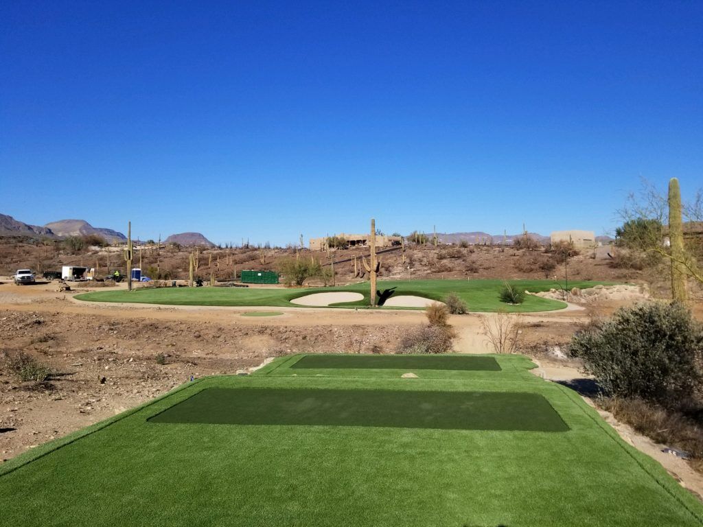 Artificial Grass Tee Line, Driving Range & Tee Box Design & Installation